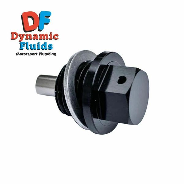 M16 x 1.5 Magnetic Sump Plug / Oil Drain Plug Anodised Aluminium Black