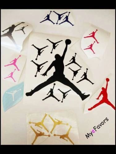 19 "You Choose the Color" Assorted Jumpman Theme Vinyl Decals Labels ...