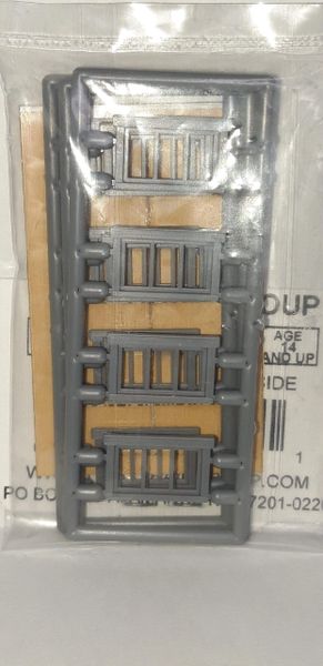 Tichy Train Group "HO" Scale 3 Pane Horizontal Window With Fancy Top ...