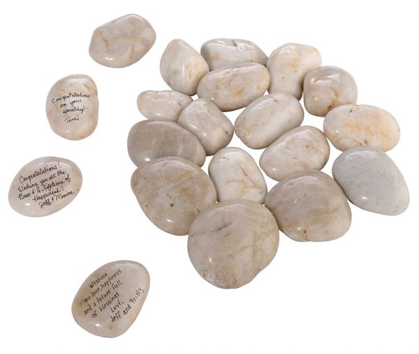 Natural Guest Signing Stones (Approx. 20 Stones)