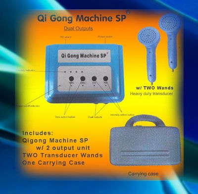 k) QI GONG MACHINE SP Model - Dual Wands Included and Carrying Case ...