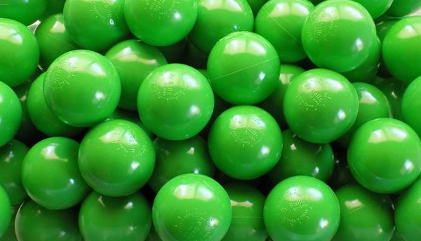 Green ( Primary-Green ) Color - Jumbo 3" Size HD Commercial Grade Balls