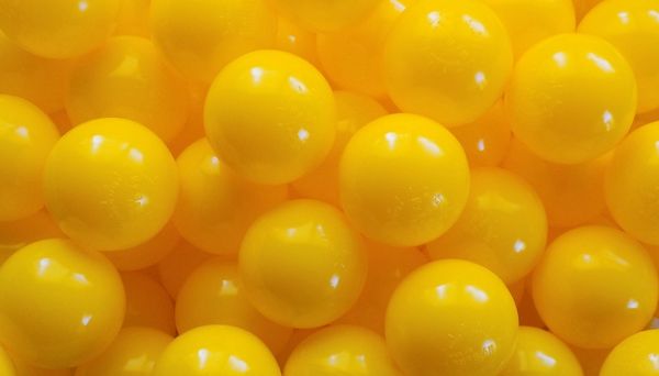 Yellow ( Primary-Yellow ) Color Jumbo 3" Commercial Grade Ball Pit Balls