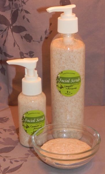 Cream Facial Scrub with Apricot Shells 6oz | Essentially Yours handmade ...