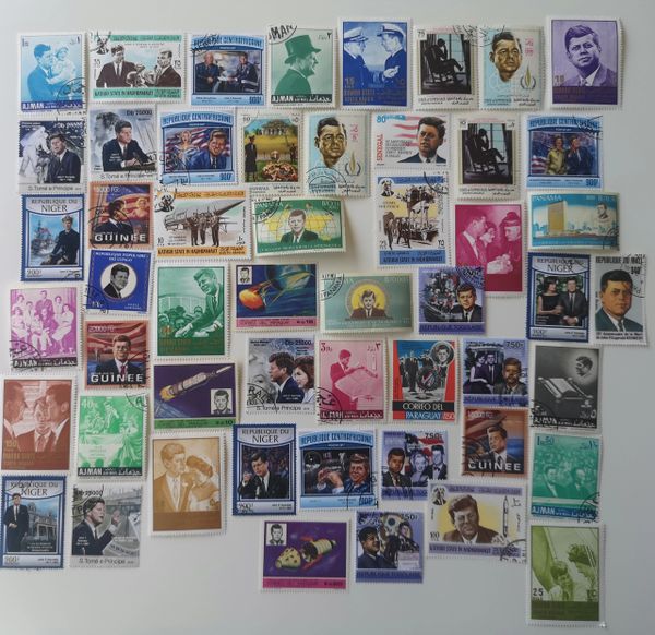50 Different John F. Kennedy/JFK Stamps | Philatelyuk