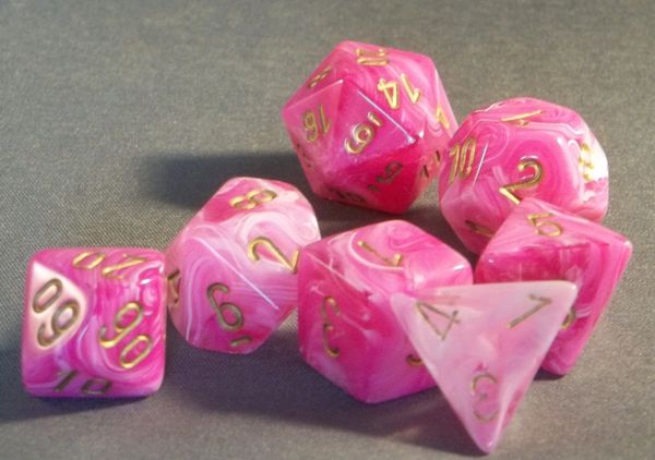 Chessex Vortex Polyhedral 7 Die Set Panther Dragon Inc