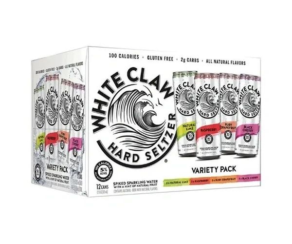 WHITE CLAW HARD SELTZER VARIETY PACK 12-PACK CANS