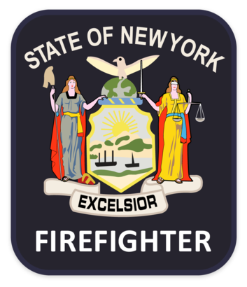 New York State Firefighter Window Sticker