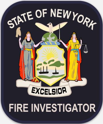 New York State Fire Investigator Sticker
