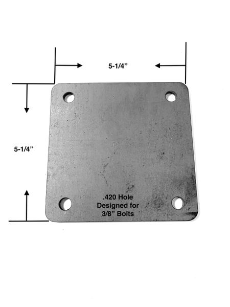 Roll Cage Base Plate Weld Mount-5"