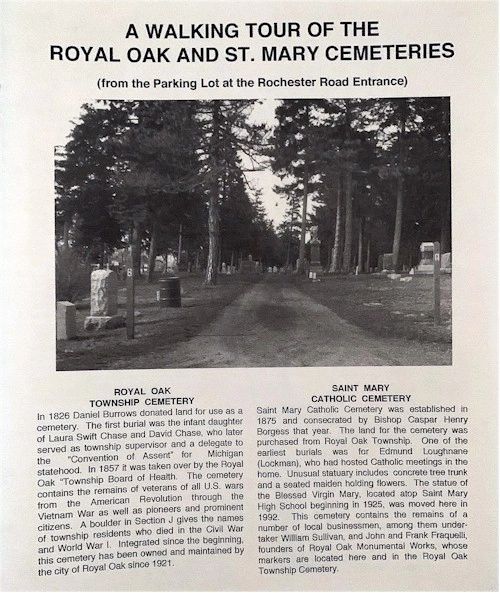 Cemetery Walking Tour Booklet