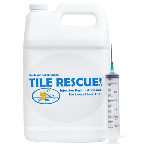 Tile Rescue Injection Repair Adhesive for Loose Tiles - Gallon Jug W ...