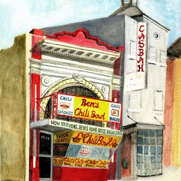 Washington Dc Watercolor Maps and Streetscapes - marybelcher.com