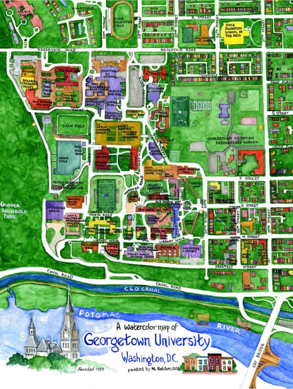 Georgetown University Campus Map
