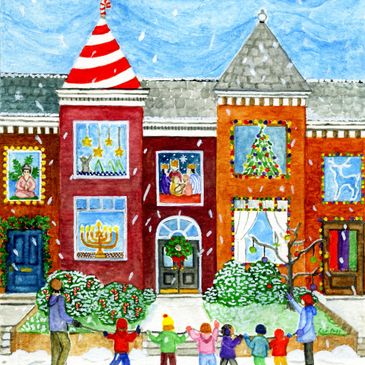 Washington Dc Watercolor Maps and Streetscapes - marybelcher.com