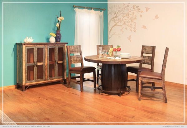 Antique Multicolor Dining Set