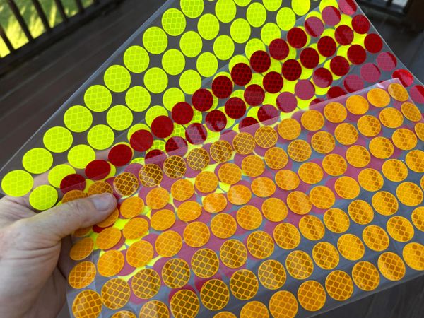 3/4 Inch - 3M™ Diamond Grade Dots (Circles) - Cut from DG3 Reflective ...