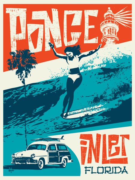 Ponce Inlet Poster