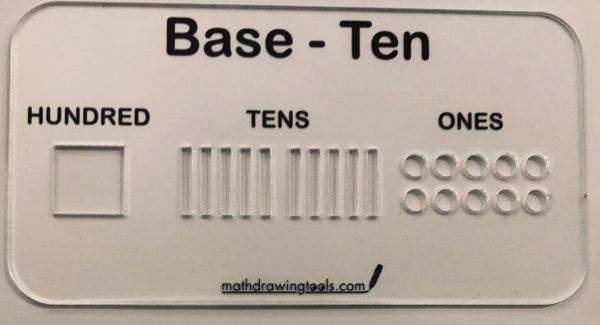 Base-Ten Drawing Guides (Set of 10)