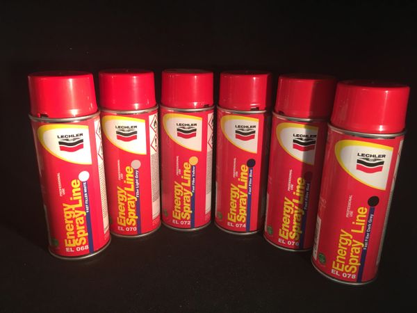 Lechler Energy Spray Line Fast Filler Aerosol - Various Colours