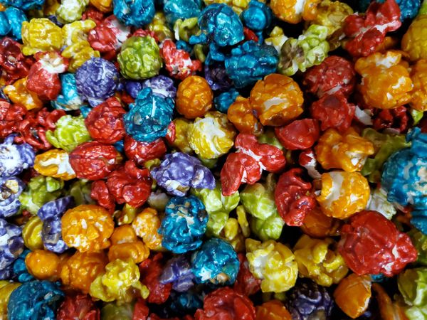 rainbow fruit popcorn