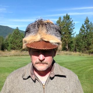 FREE TRAPPER STYLE GRAY FOX FUR HAT