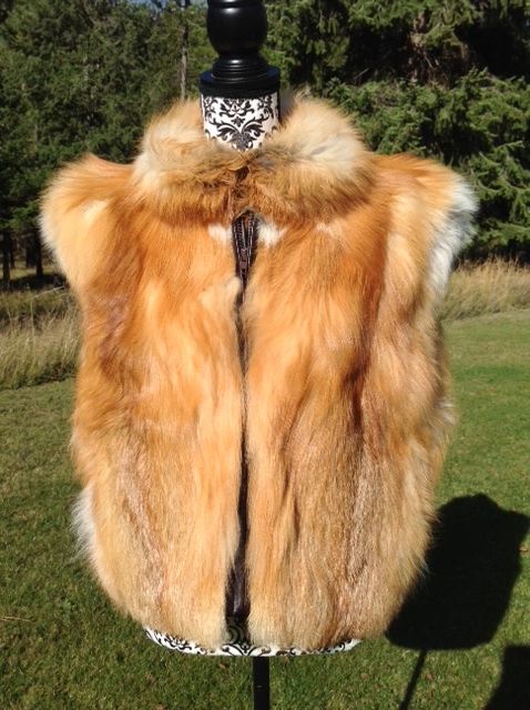 RED FOX FUR VEST