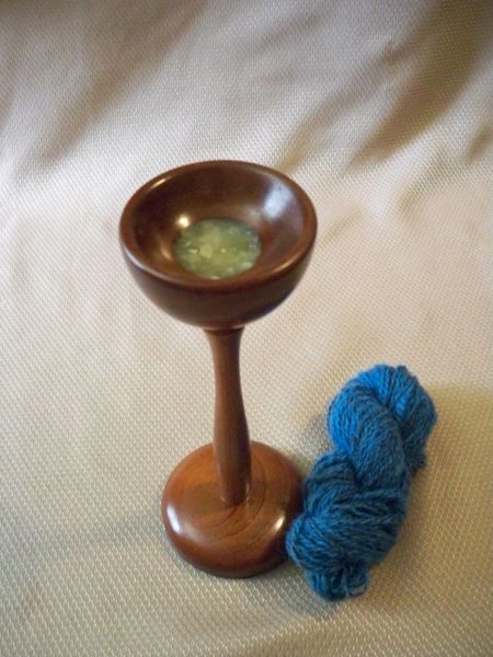 Weaving & Tapestry Spindles Mahogany Spinning Bowl for Supported ...