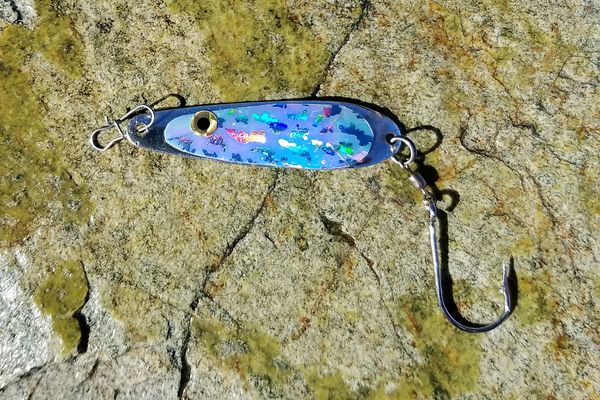 UV SHAD TROLLING SPOONS, BLUE, Size 2-1/4"