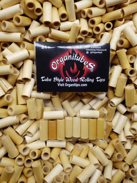 OrganitubeS™ Original Size Tube style Wood Rolling Tips (10pcs) 9mm ...