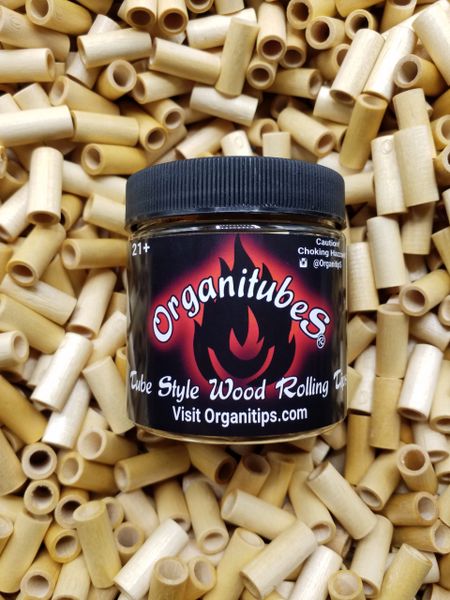 OrganitubeS™ Original Size Tube Style Wood Rolling Tips (60pcs) 9mm ...