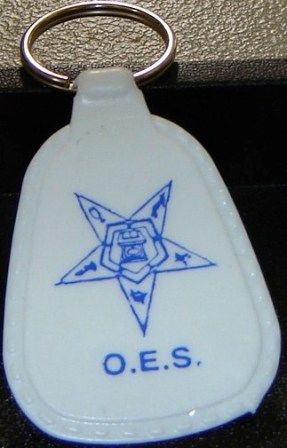 OES Blue Plastic Key ring