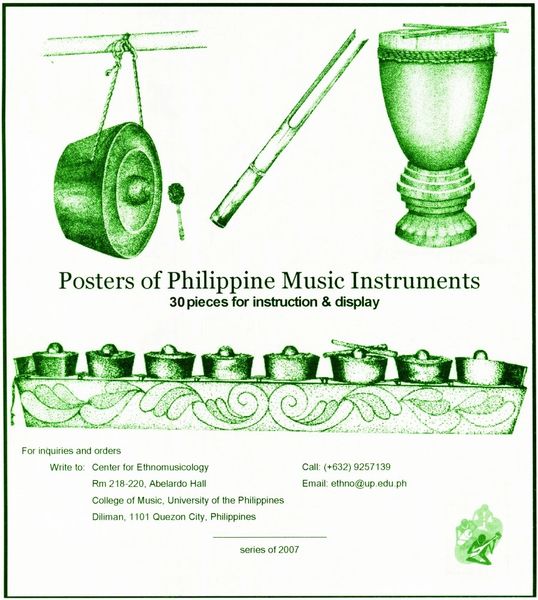 Posters of Philippine Music Instruments: 30 pieces for Instruction ...