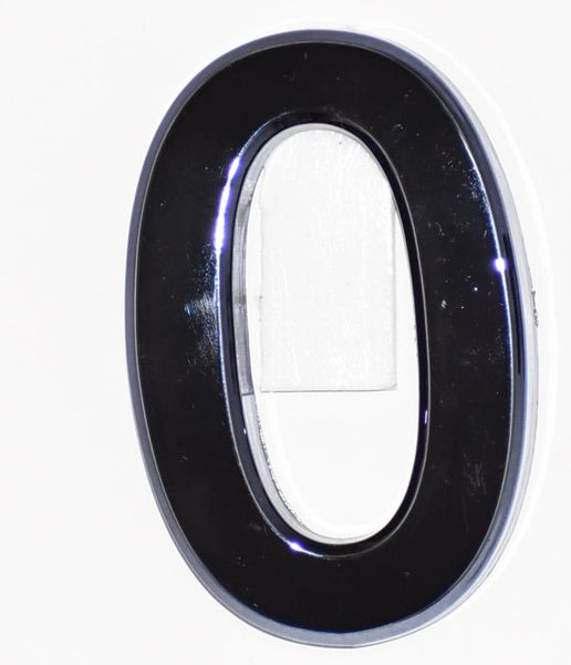 z- APARTMENT, DOOR AND MAILBOX NUMBER ZERO SIGN - 0 SIGN- BLACK (HIGH ...