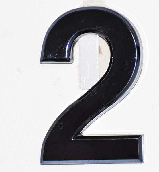 z- APARTMENT, DOOR AND MAILBOX NUMBER TWO SIGN - 2 SIGN- BLACK (HIGH ...