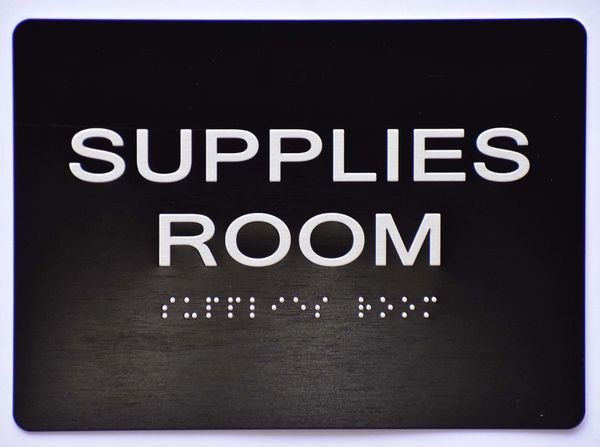 Supplies Room Sign