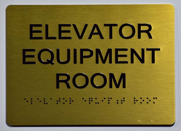 Elevator Equipment Room SIGN