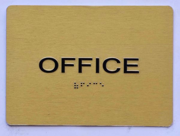 OFFICE Sign- GOLD