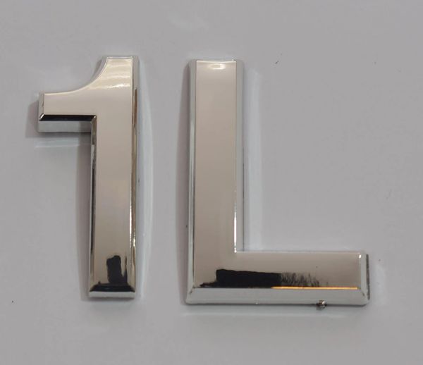 z- APARTMENT, DOOR AND MAILBOX LETTER 1L SIGN - LETTER SIGN 1 L- SILVER ...