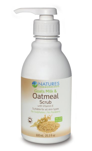 Goats Milk & Oatmeal Gentle Exfoliating Body Wash/Scrub 600ml