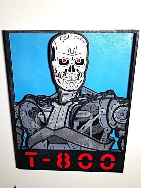 3d Layered Movie Character Inspired Wall Art V1