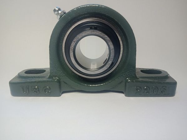25.00mm Shaft P205 Pillow Block Housing Cast Iron and Bearing UC205 ...