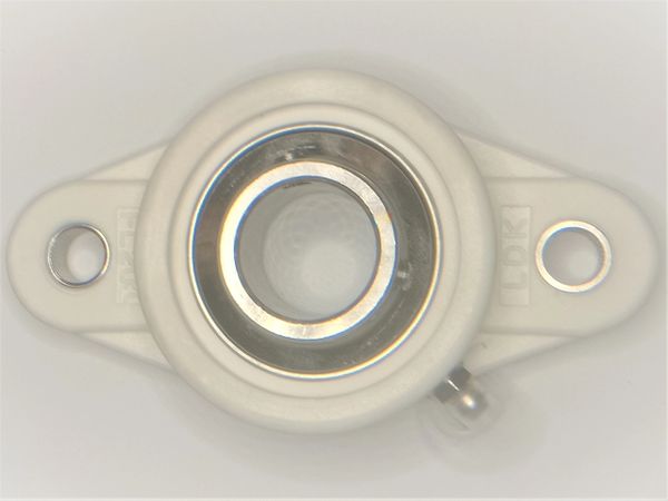 40.00mm Shaft FL208 Two Bolt Hole Thermoplastic Housing with stainless ...