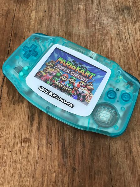 Gameboy Advance - Clear Teal IPS BACKLIT