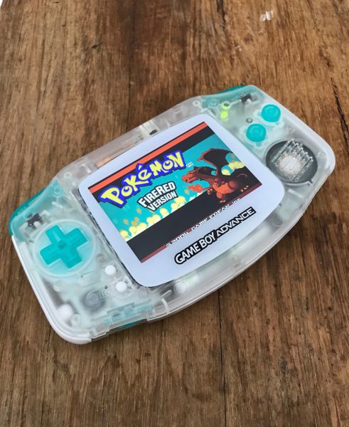 Gameboy Advance - Clear Aqua BACKLIT IPS
