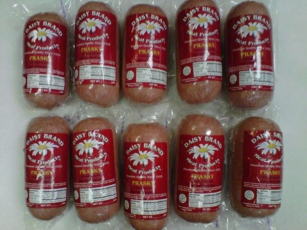 Prasky, Minced Ham, Daisy Brand, Frankfurters,Crawford Sausage