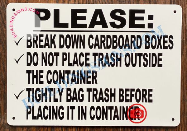 RECYCLE RULES SIGN | HPD SIGNS - THE OFFICIAL STORE RECYCLE RULES SIGN | HPD SIGNS - THE OFFICIAL STORE