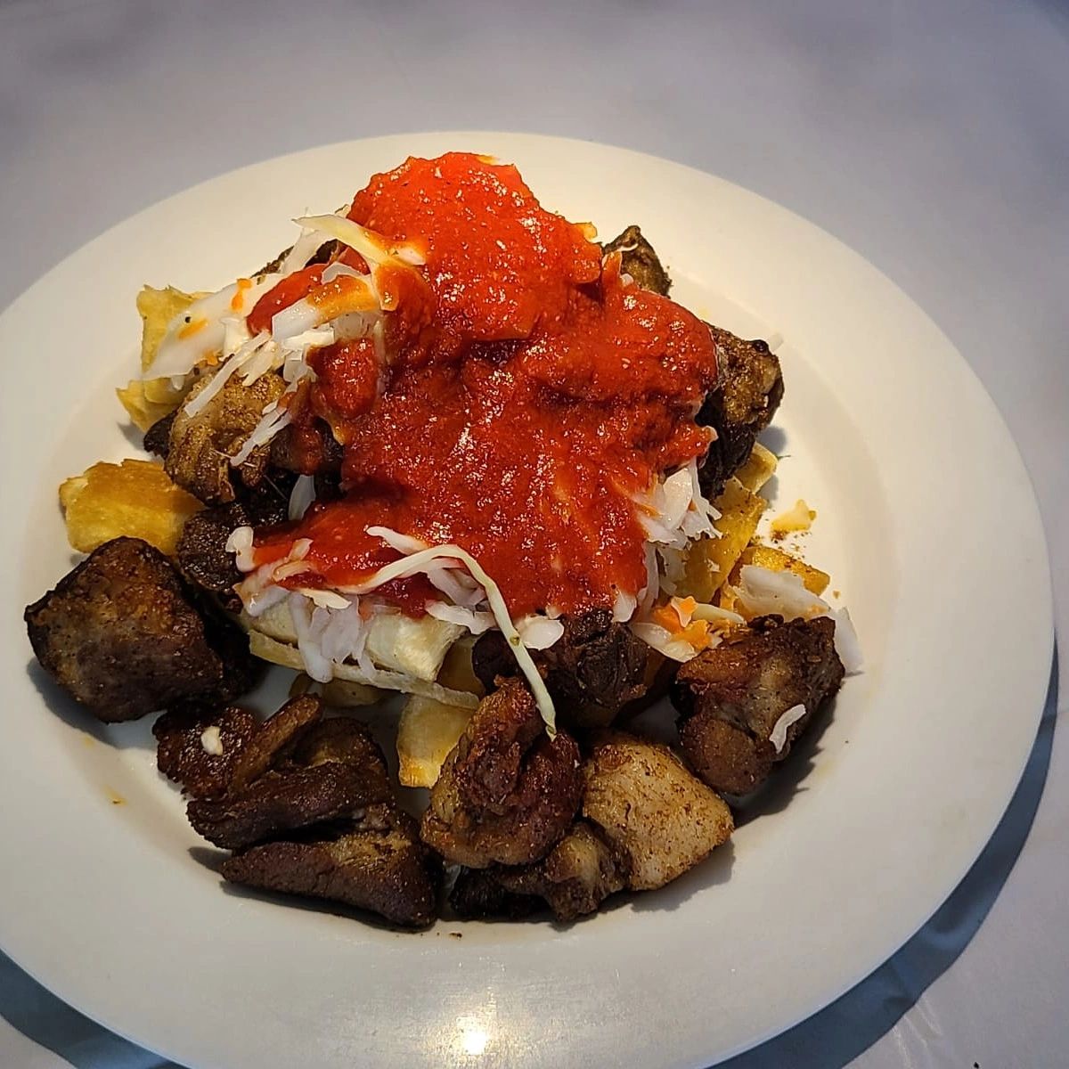 Yuca Con Chicharron