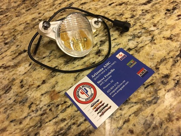 AMC AMX Javelin License Plate Light Kit New