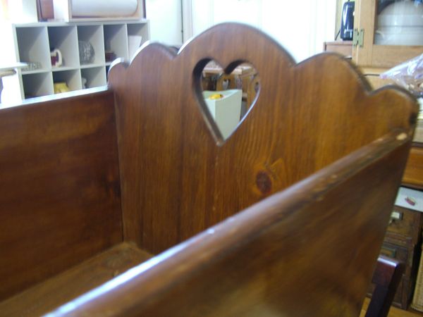 Custom built solid pine wood sturdy baby Cradle.Made by hand 1984